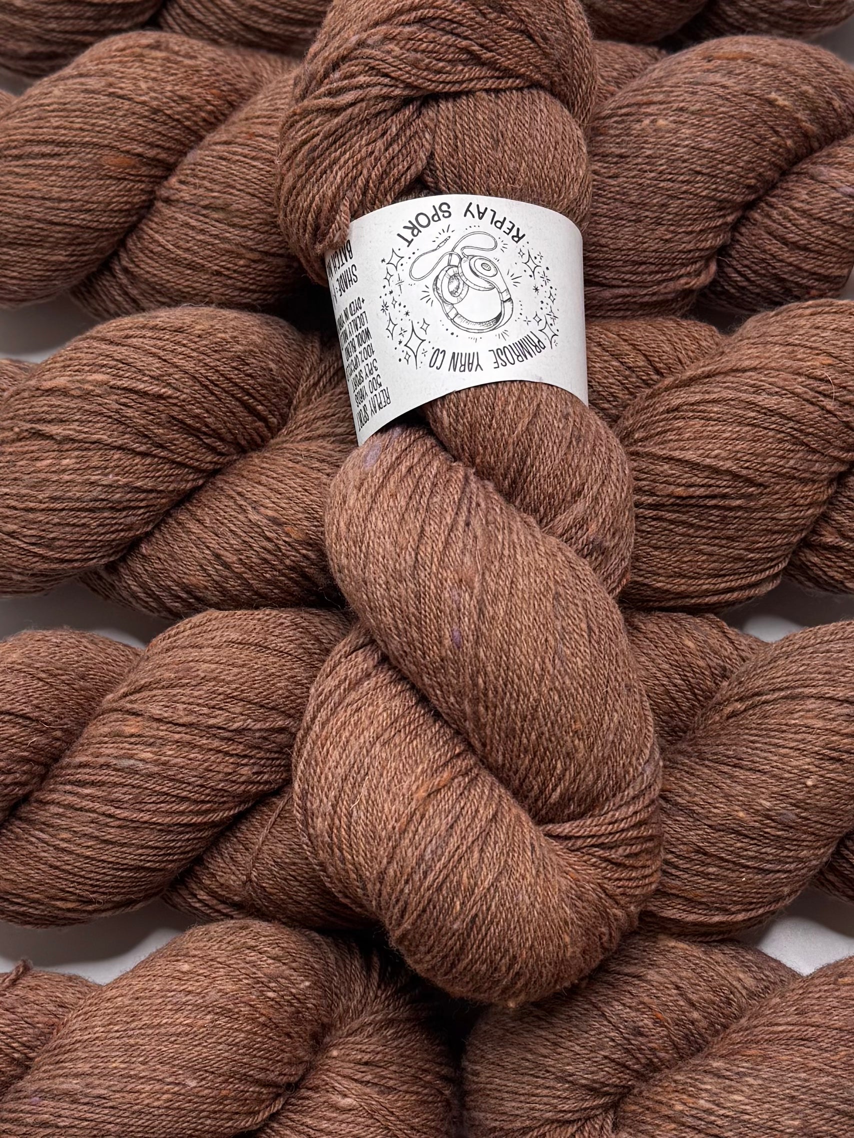 *NEW COLORWAY* Medium Grey-Peach No. 1- REPLAY SPORT – Primrose Yarn Co.